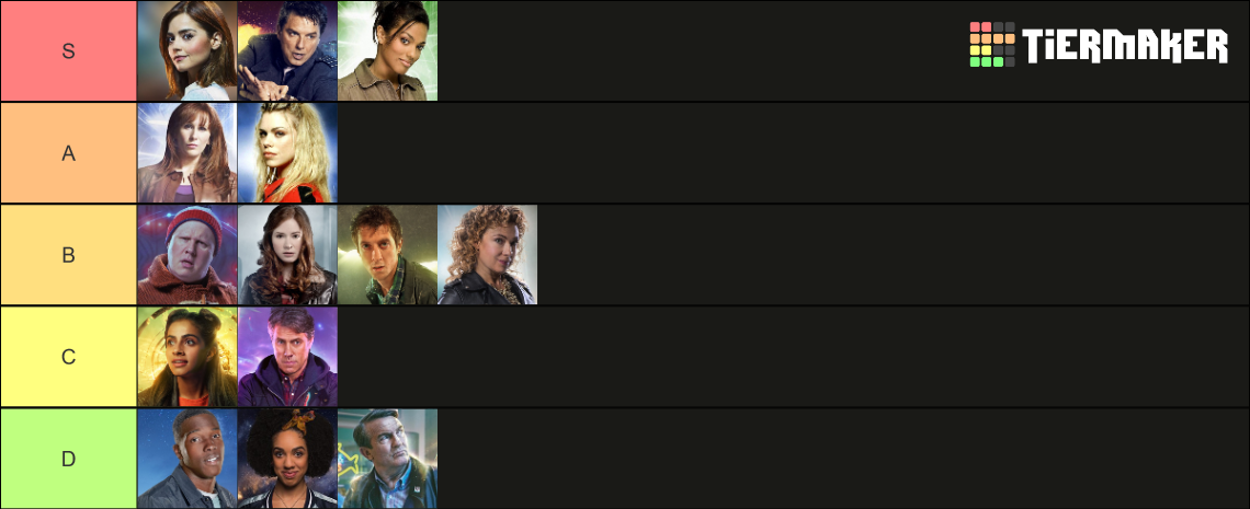 Doctor Who Companions (2005-) Tier List (Community Rankings) - TierMaker