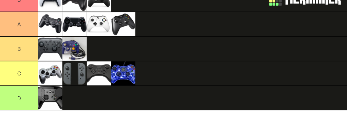 Video Game Controllers Tier List (Community Rankings) - TierMaker