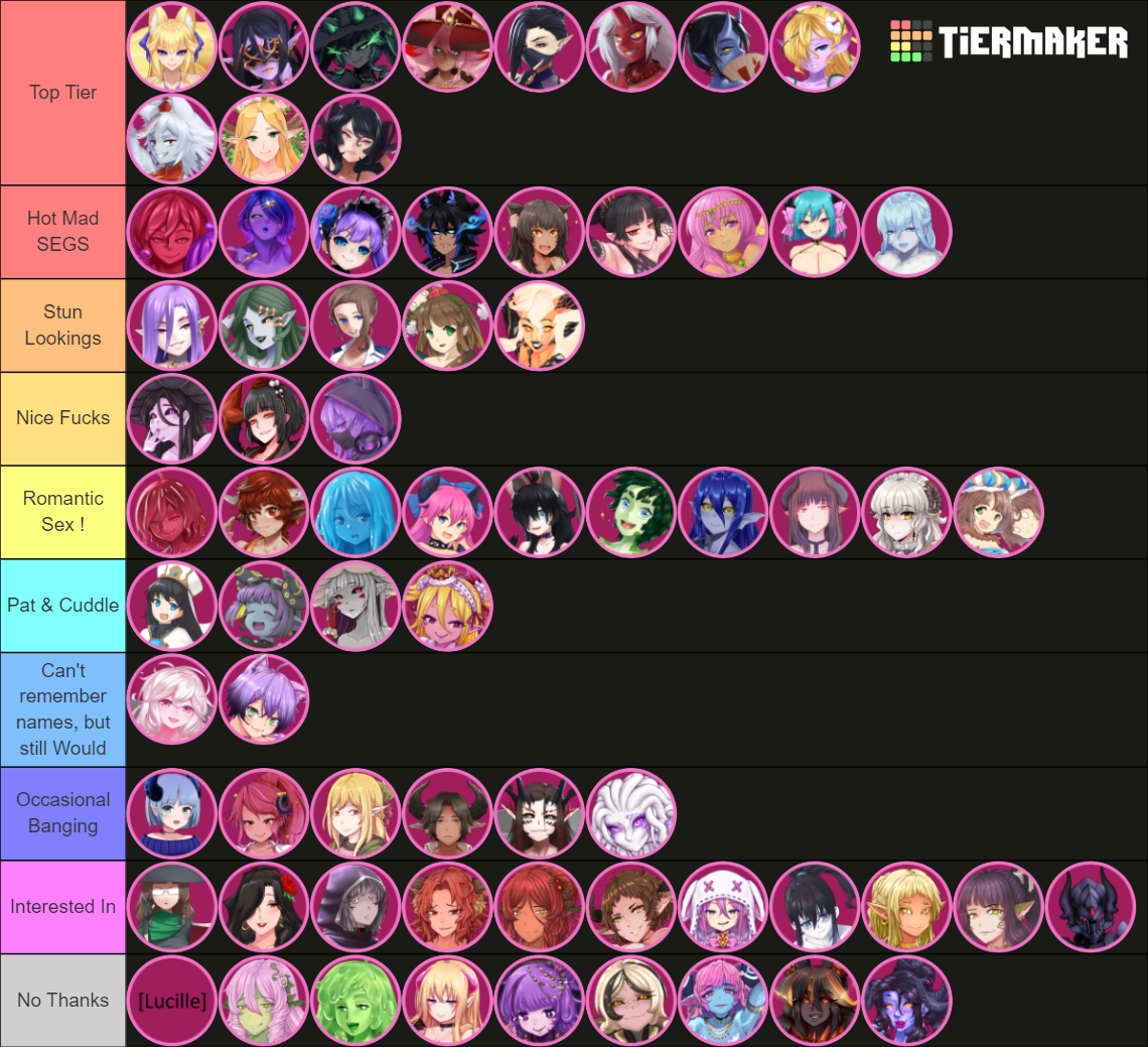 Monster Girl Dreams Tierlist V25 Tier List (Community Rankings) - TierMaker