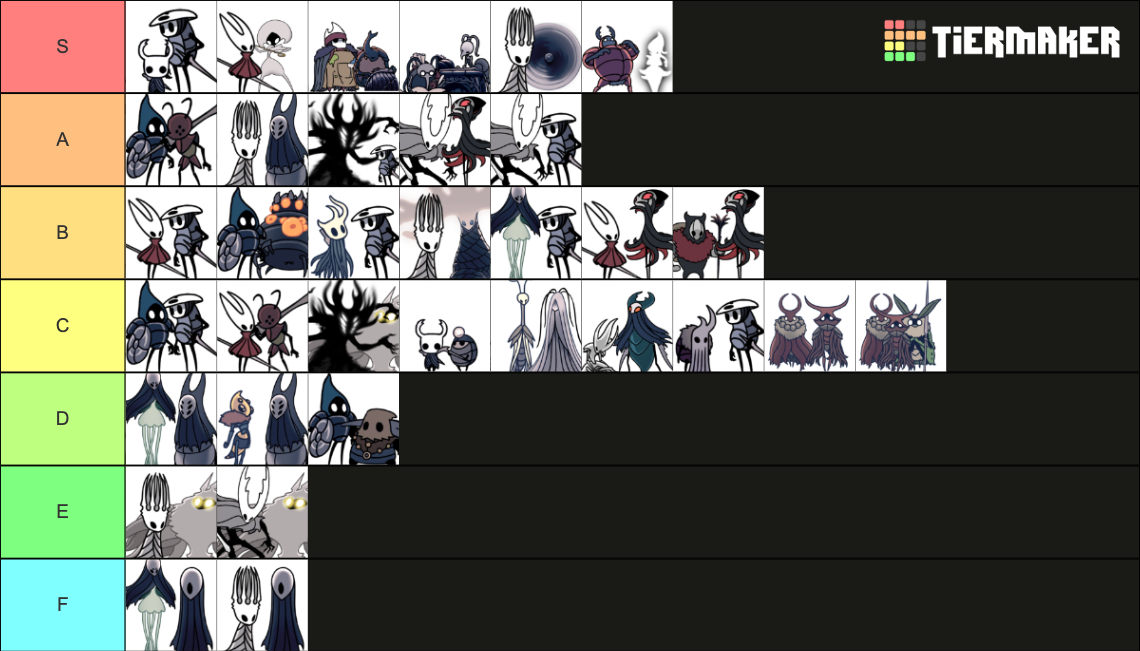 Hollow Knight Ships Tier List (Community Rankings) - TierMaker