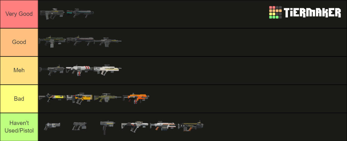 Helldivers 2 Weapons Tier List (Community Rankings) - TierMaker