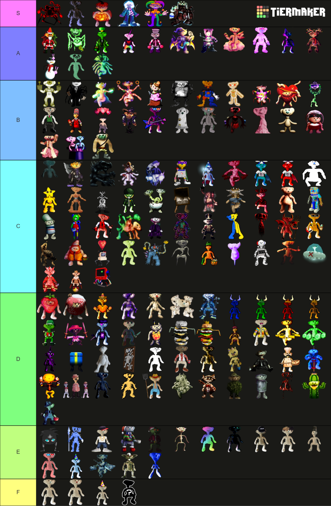 BEAR* Bear Skins (2020-2024) Tier List (Community Rankings) - TierMaker