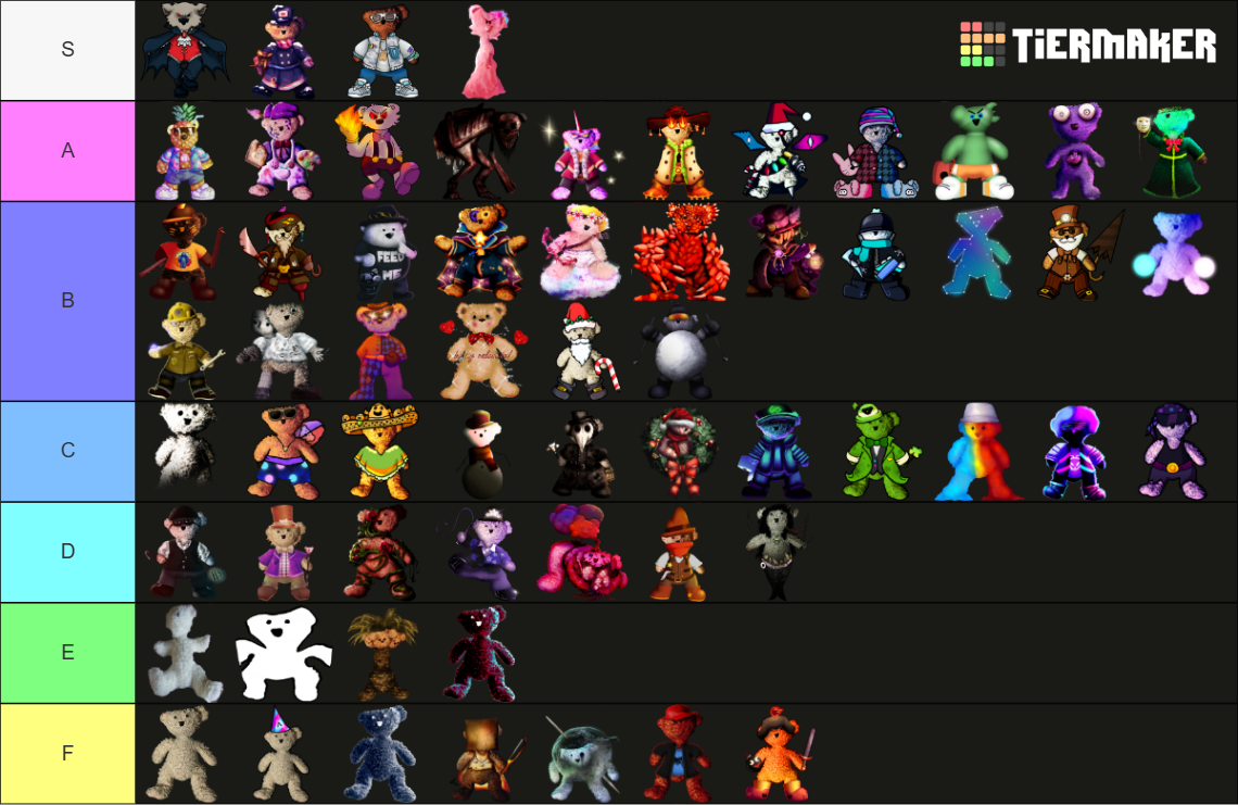 BEAR* Sam Skins (2020-2024) Tier List (Community Rankings) - TierMaker
