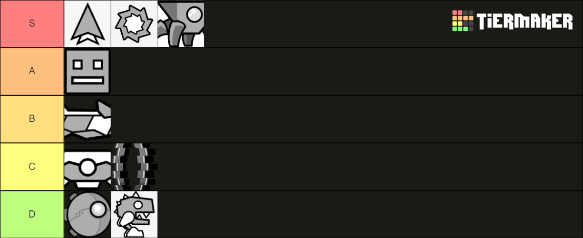 Geometry Dash Game Modes Tier List (Community Rankings) - TierMaker