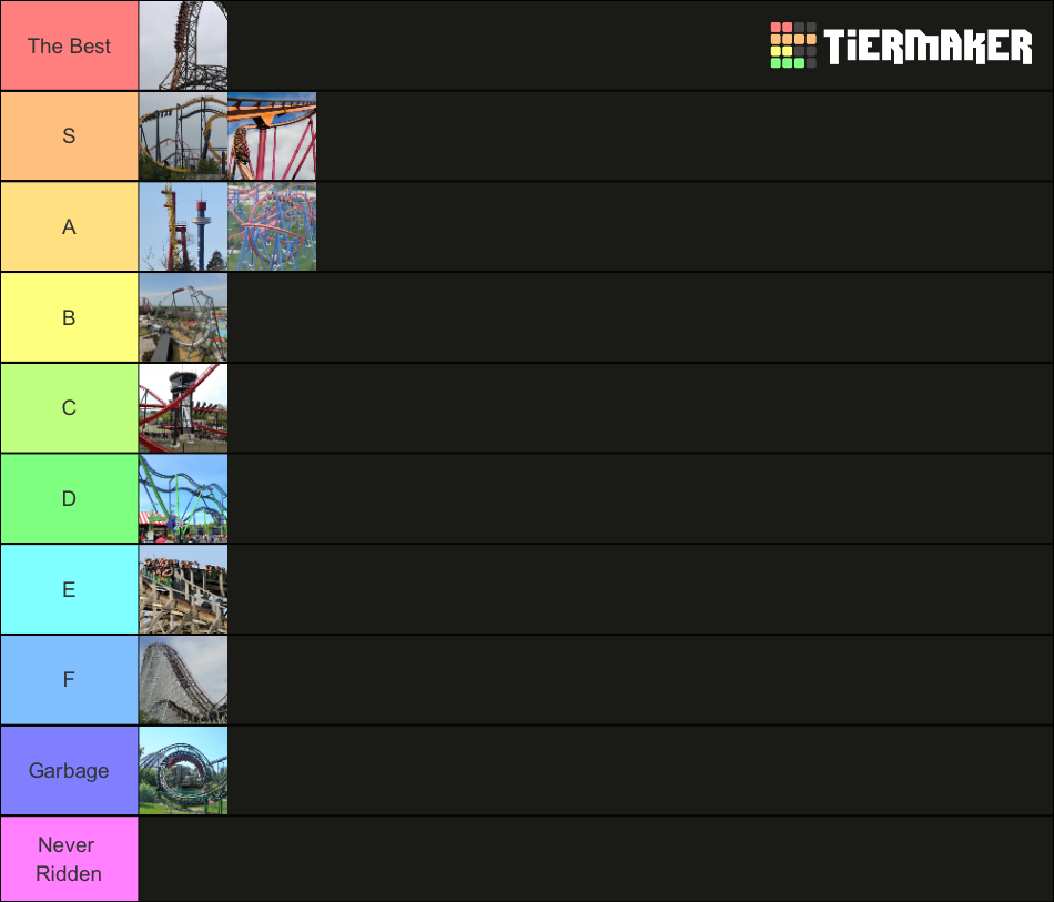Six Flags Rollercoasters (Gurnee, IL) Tier List (Community Rankings ...