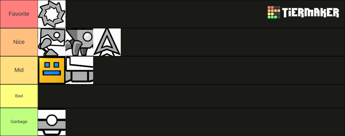 geometry dash gamemodes Tier List (Community Rankings) - TierMaker