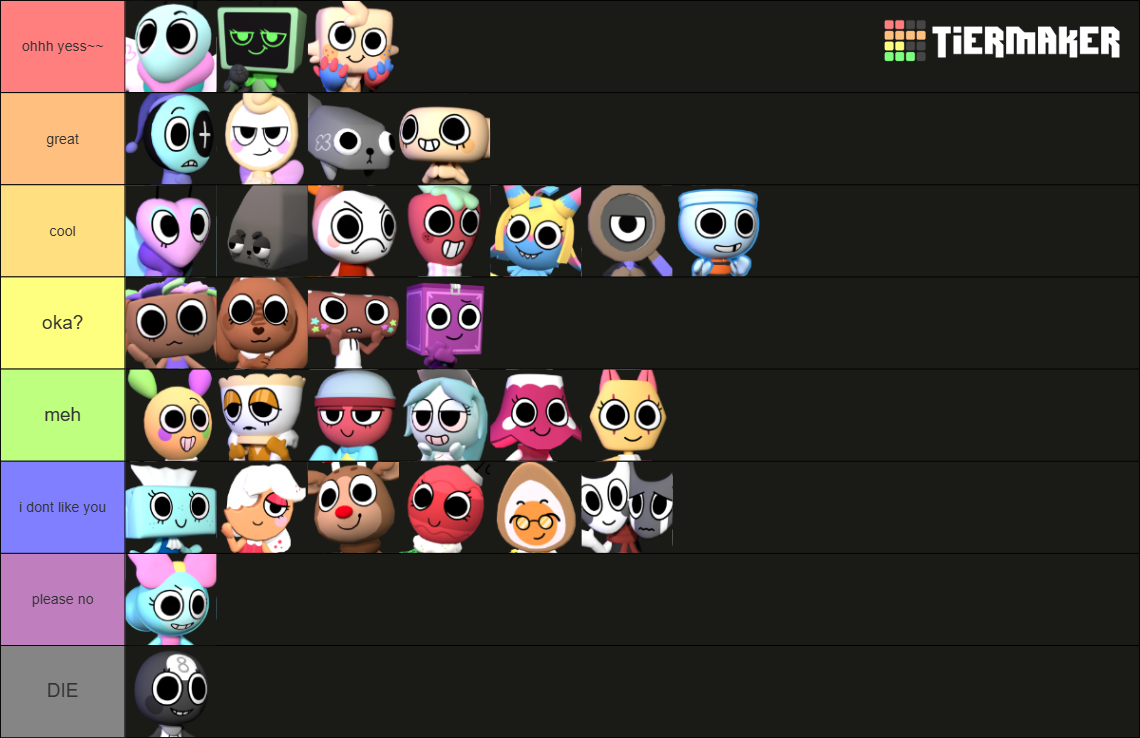 Dandy's World All Toons and Twisteds - EASTER 2025 Tier List (Community ...