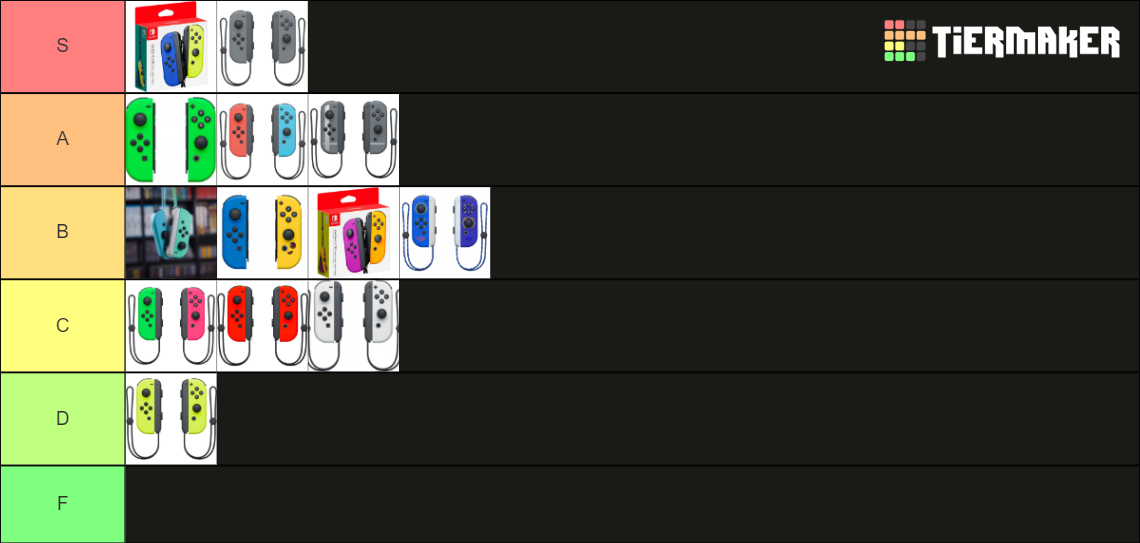 Joy Con Tier List (Community Rankings) - TierMaker