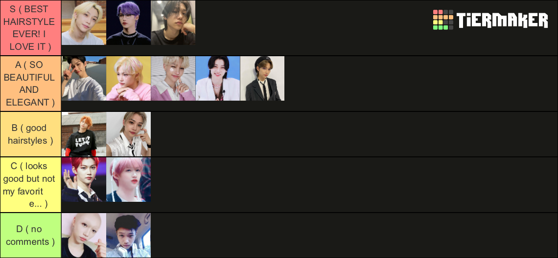 Lee Felix hairstyles Tier List (Community Rankings) - TierMaker
