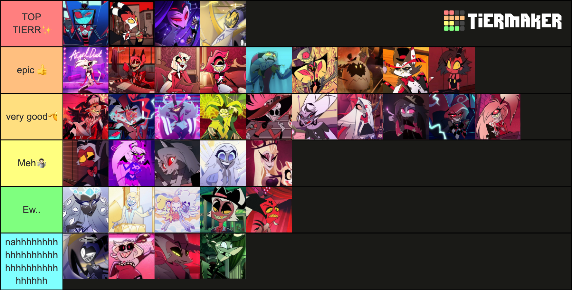 Helluva Hotel Tier List (Community Rankings) - TierMaker