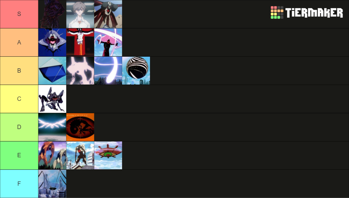 Evangelion Angels Tier List (Community Rankings) - TierMaker