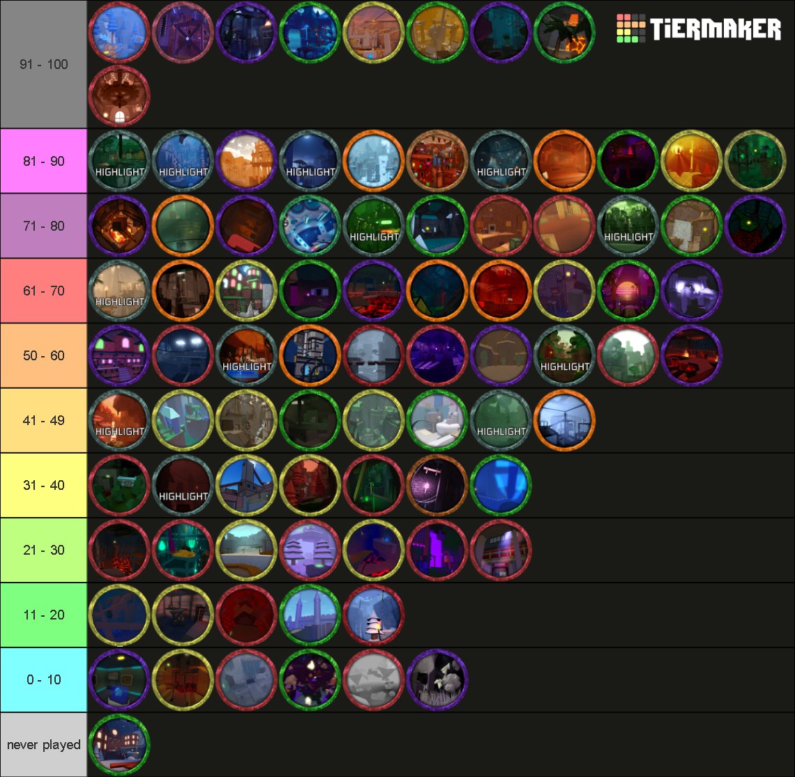 Flood Escape 2 (FE2) Maps Tier List (Community Rankings) - TierMaker