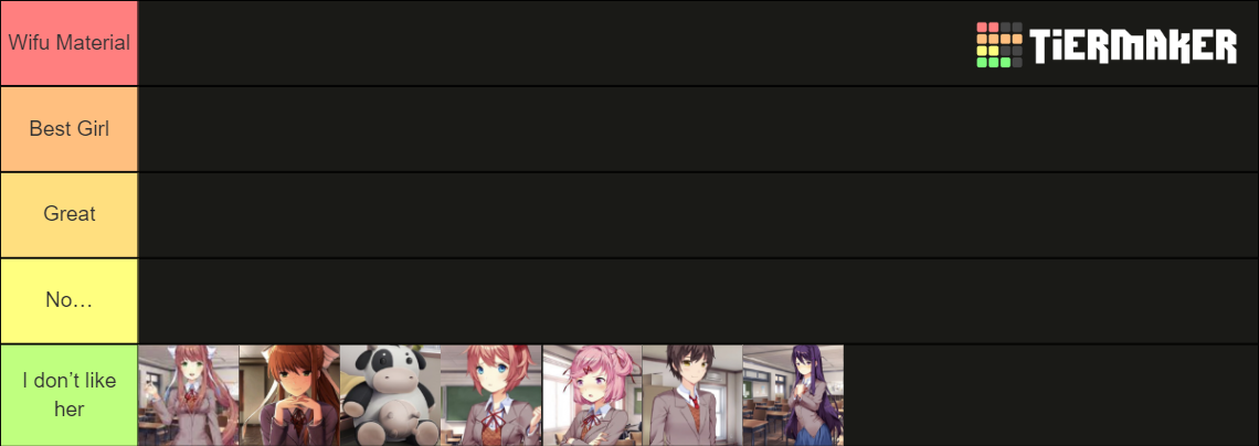 DDLC Characters Tier List (Community Rankings) - TierMaker