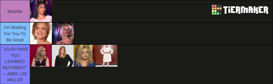 The Dance Moms Mom Pyramid Tier List (Community Rankings) - TierMaker