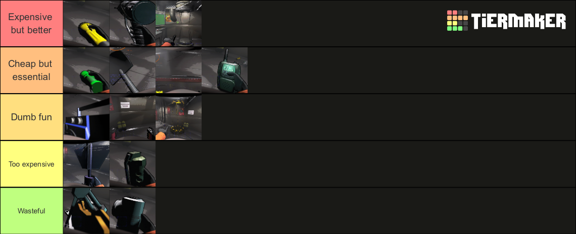 Lethal Company Items Tier List (Community Rankings) - TierMaker