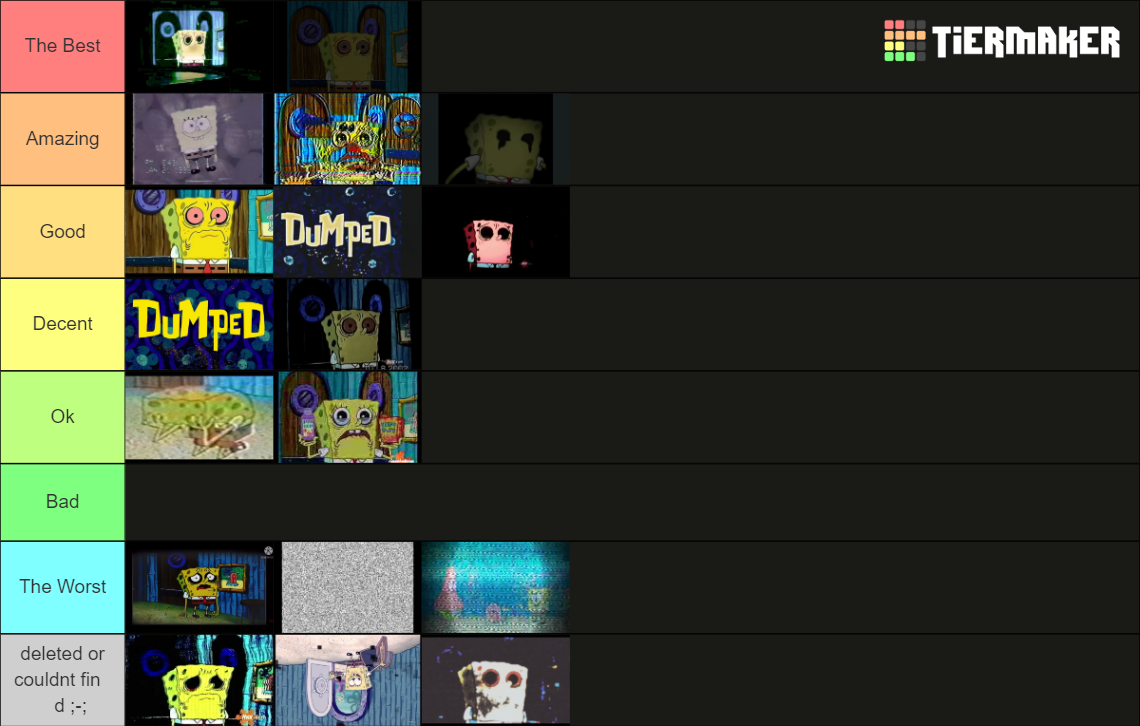 SpongeBob Bootleg Remakes Tier List (Community Rankings) - TierMaker