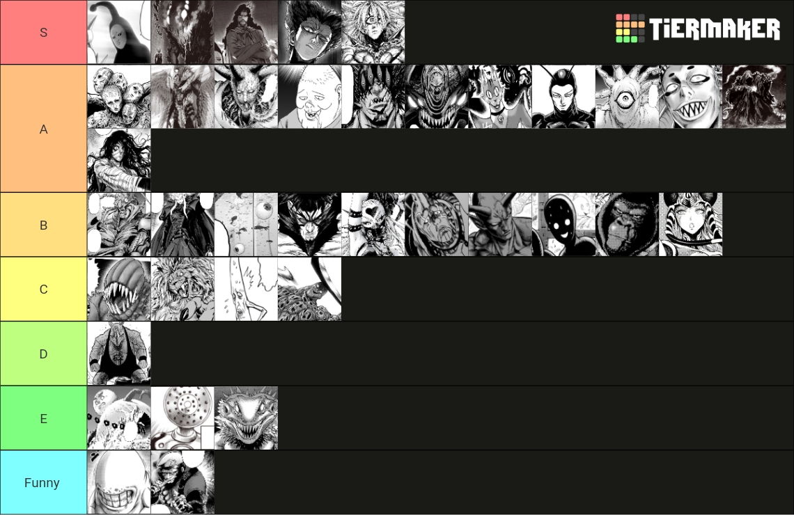 Opm villain Tier List (Community Rankings) - TierMaker