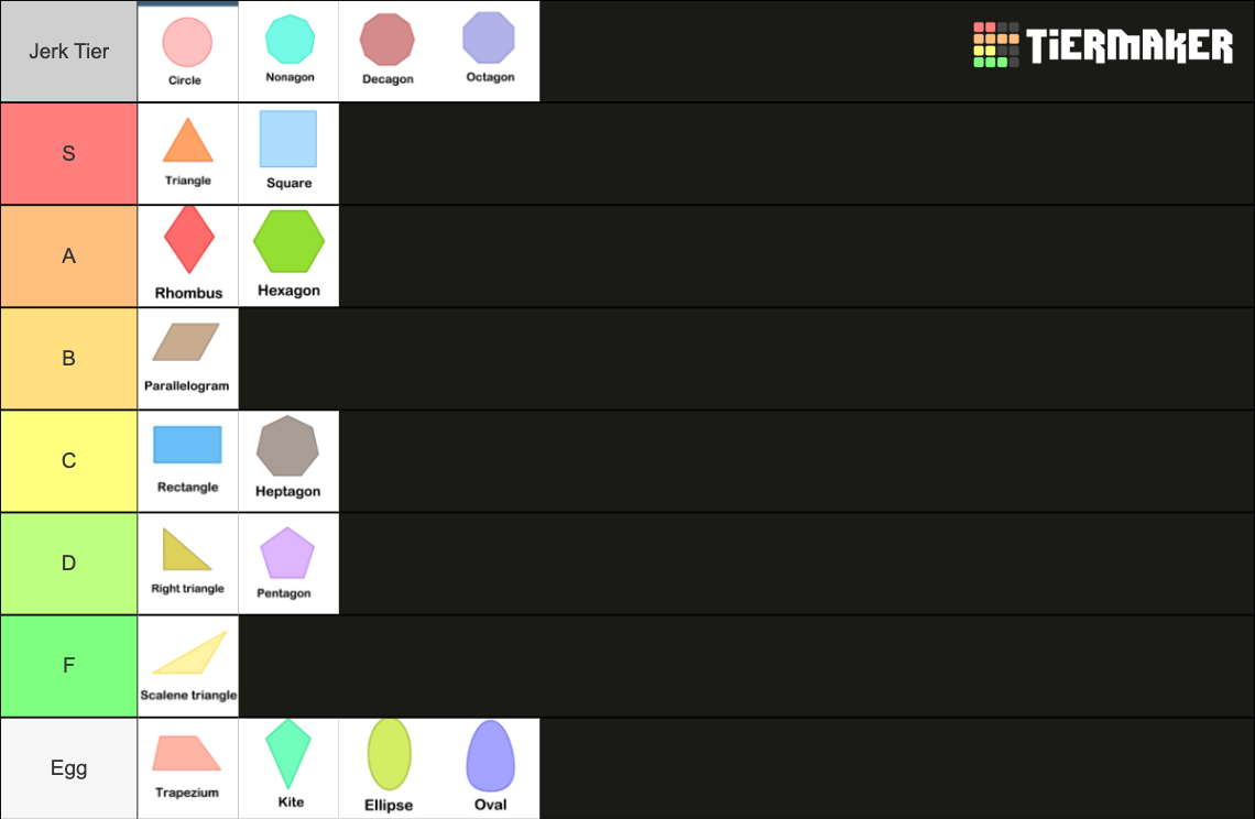 Shape Tier List (Community Rankings) - TierMaker