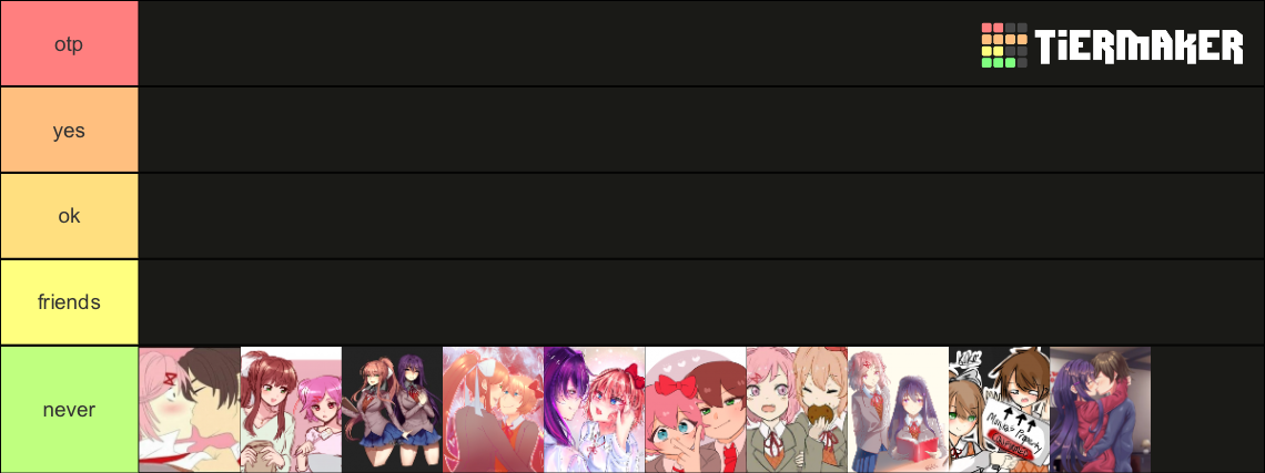 ddlc ship ( doki doki literature club ) Tier List (Community Rankings ...