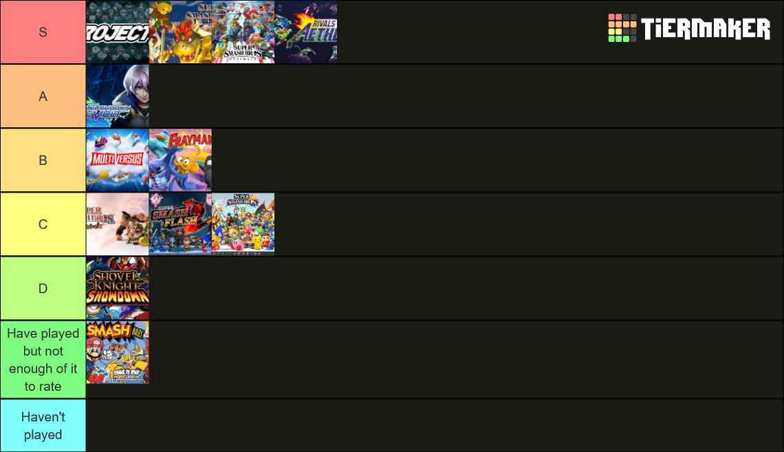 Every Platform Fighter (Updated) Tier List (Community Rankings) - TierMaker