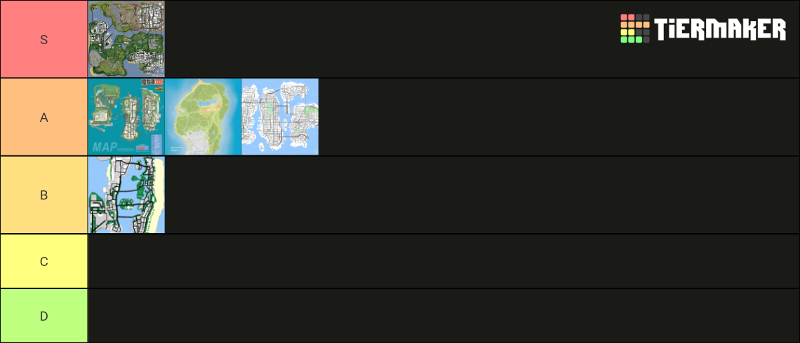 GTA 3-5 Maps Tier List (Community Rankings) - TierMaker