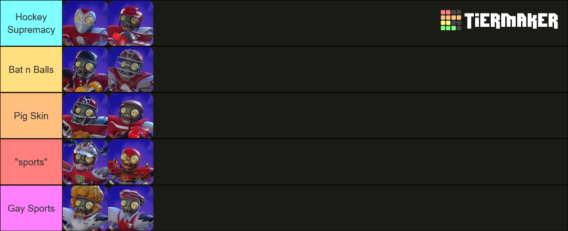 PvZ:GW2 all All-Star ranking Tier List (Community Rankings) - TierMaker