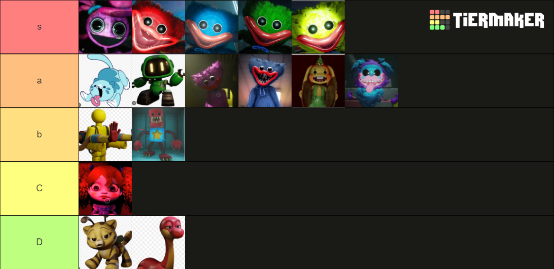 poppy playtime characters poppy playtime Tier List (Community Rankings) - TierMaker