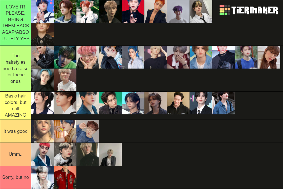 Stray Kids Hair Tier List (Community Rankings) - TierMaker