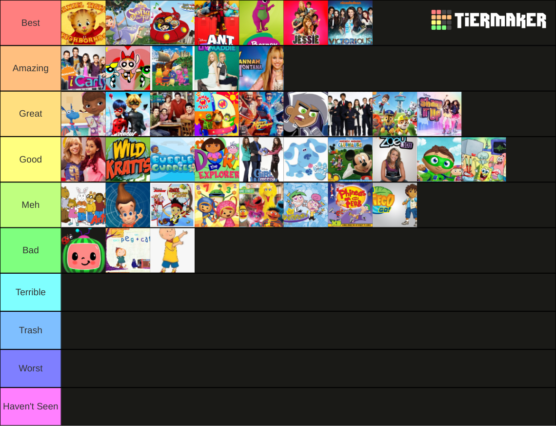baby tv shows Tier List (Community Rankings) - TierMaker