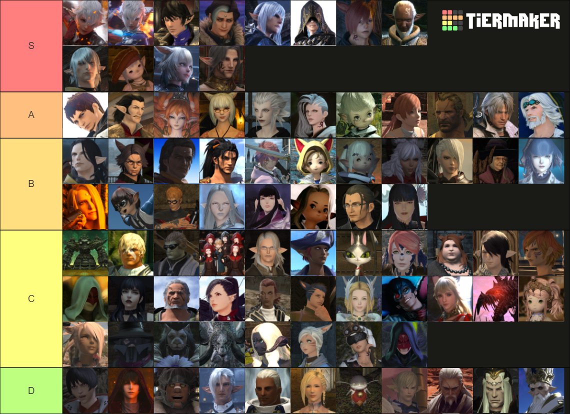 FFXIV NPCs Tier List (Community Rankings) - TierMaker
