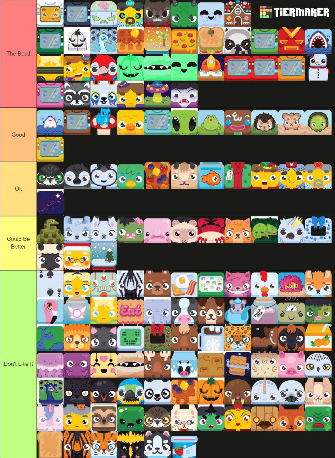 Blooket Blook 2022 Tier List (Community Rankings) - TierMaker