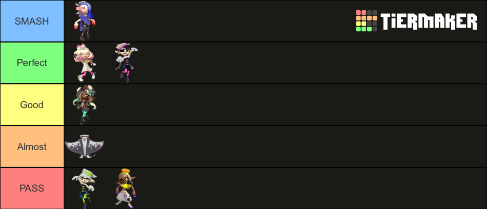 Splatoon Stars Tierlist Tier List (Community Rankings) - TierMaker