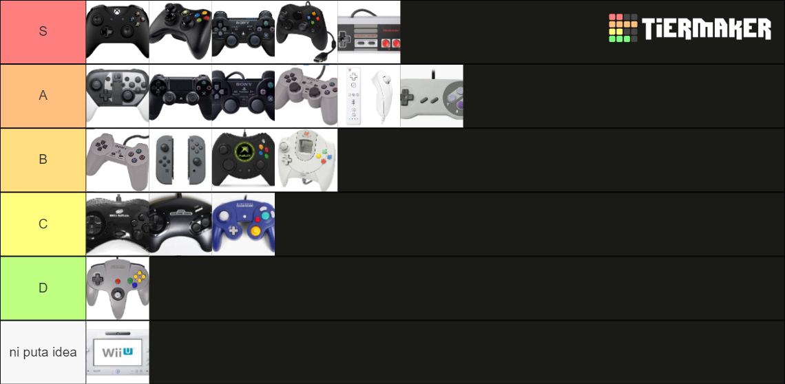 Controllers Tier List (Community Rankings) - TierMaker
