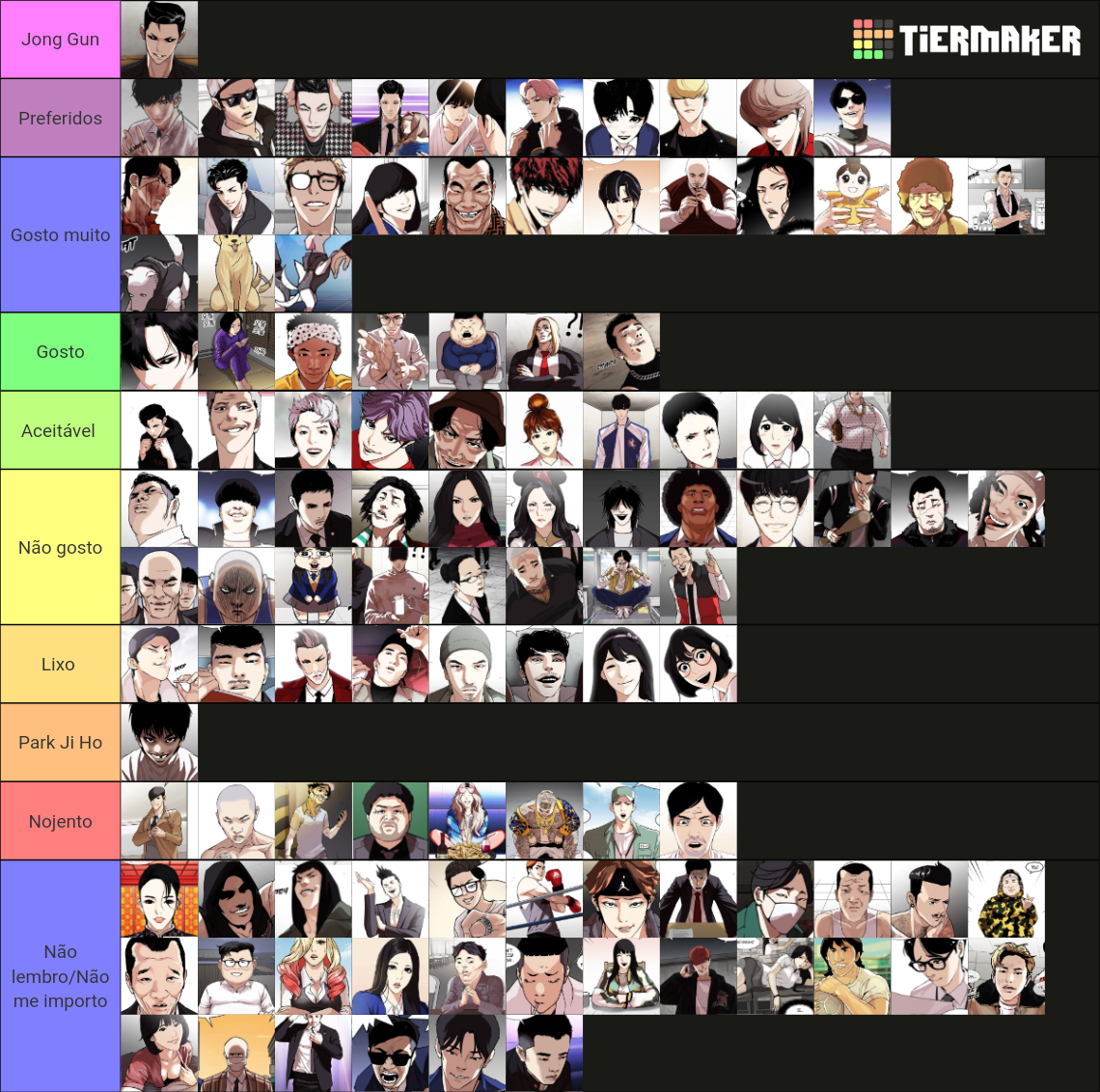 LOOKISM (100+ CHARACTERS) Tier List (Community Rankings) - TierMaker
