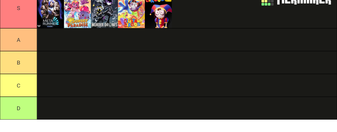 Glitch Productions Shows Tier List (Community Rankings) - TierMaker