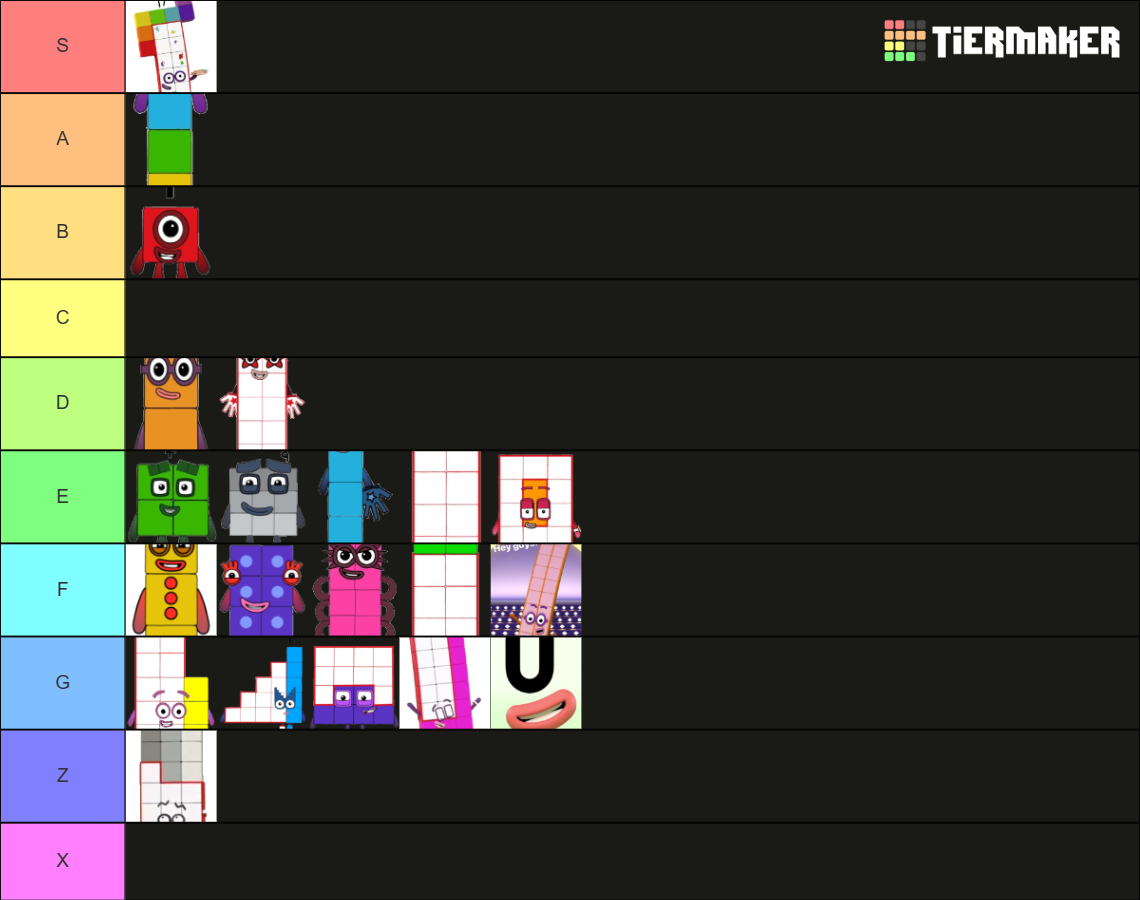 Numberblocks 0-20 Tier List (Community Rankings) - TierMaker