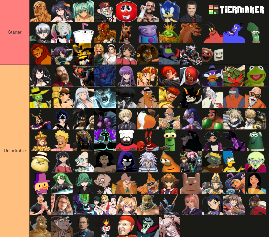 Smash Bros Lawl Fantasxar Roster (Remake) Tier List (Community Rankings ...