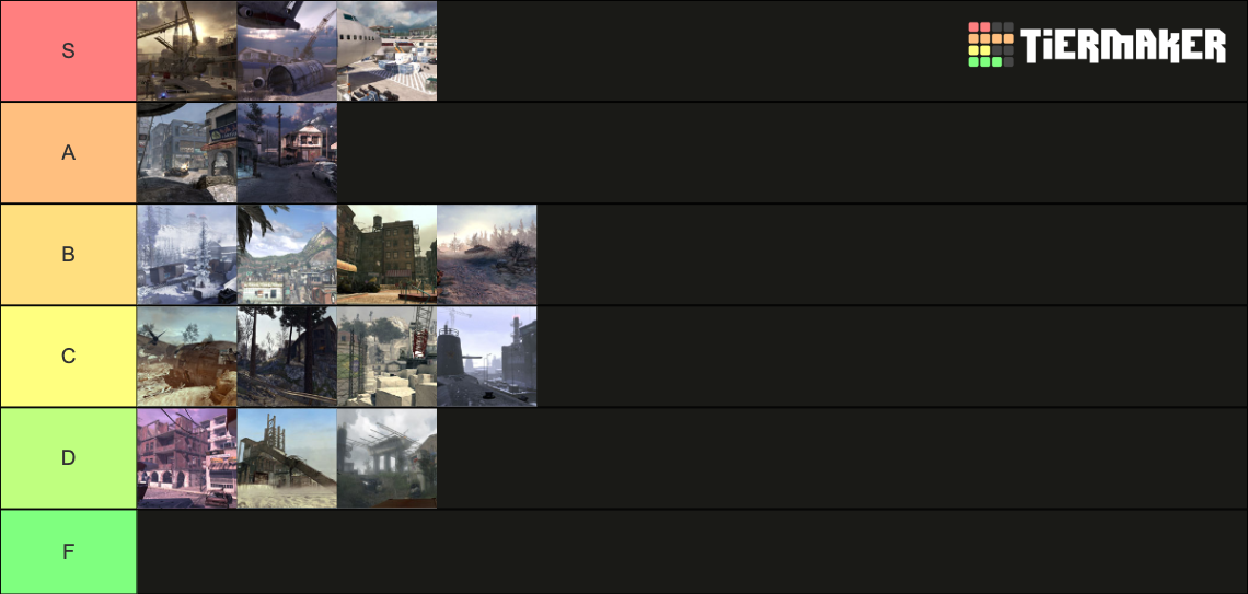 Call of Duty Modern Warfare 2 (2009) Maps Ranked Tier List (Community ...