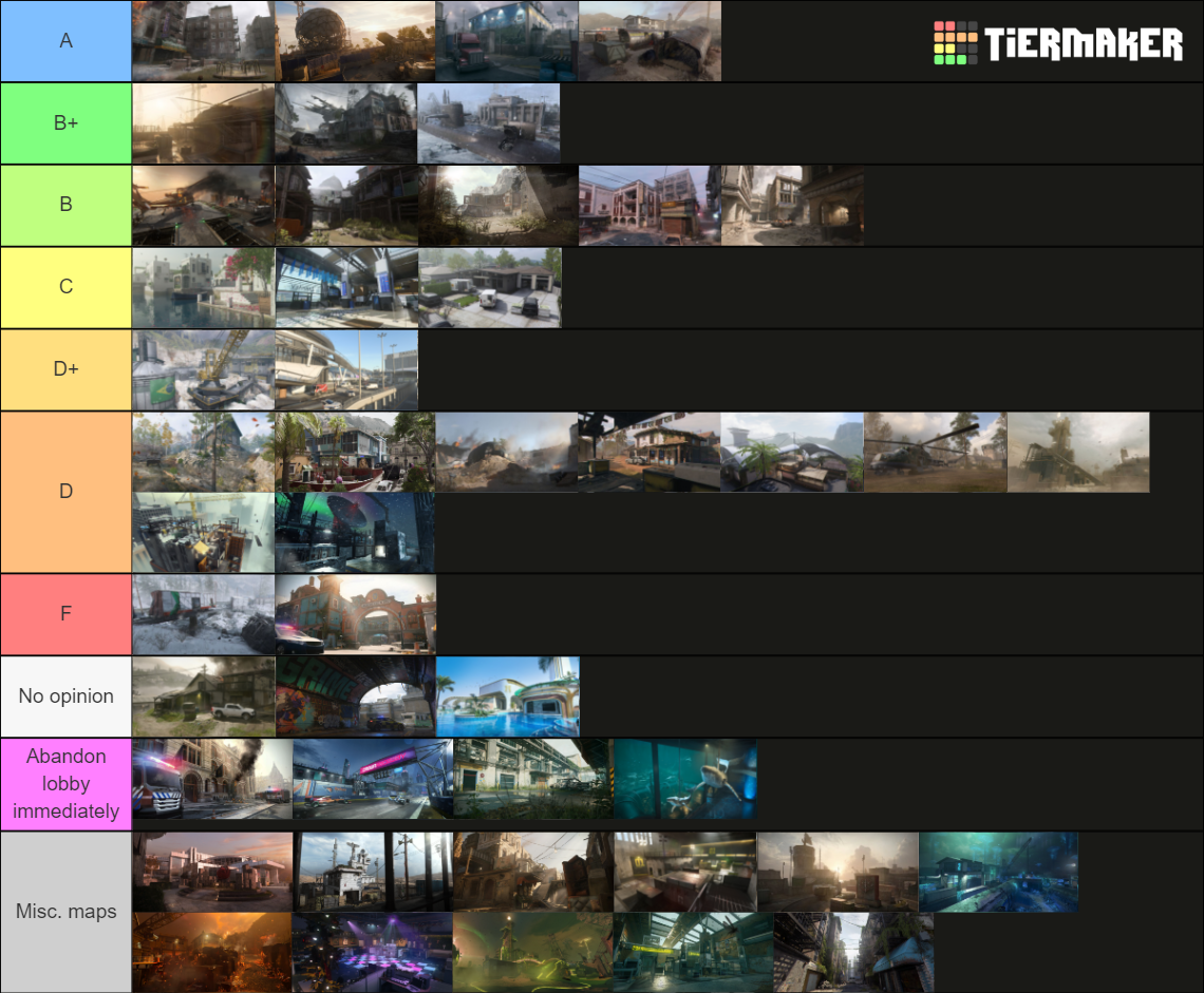 Call Of Duty: Modern Warfare III Multiplayer Maps Tier List (Community ...