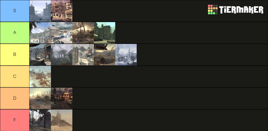 Modern Warfare 2 (2009) Map Tier List (Community Rankings) - TierMaker