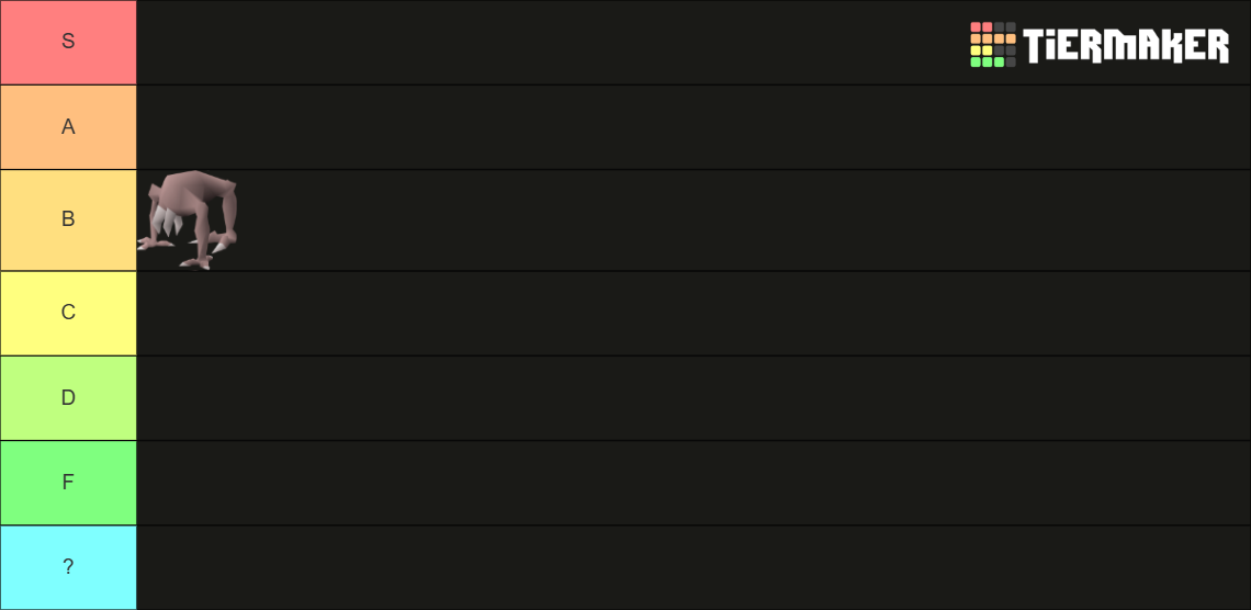 Runescape Slayer Tasks (OSRS) Tier List (Community Rankings) - TierMaker