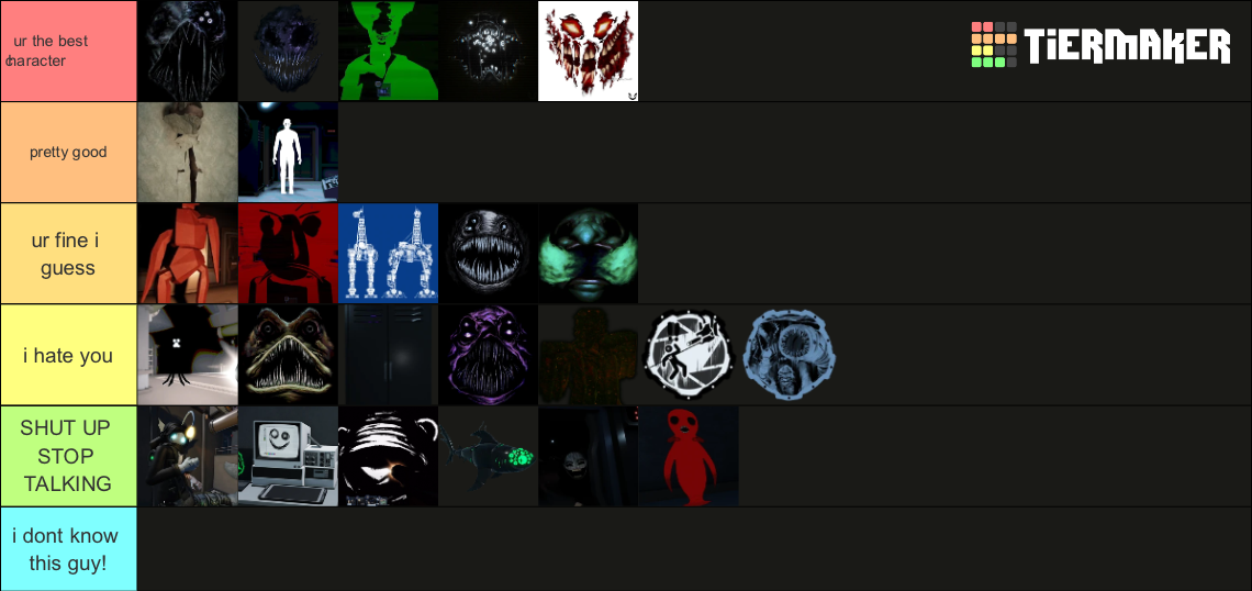 pressure characters!! Tier List (Community Rankings) - TierMaker
