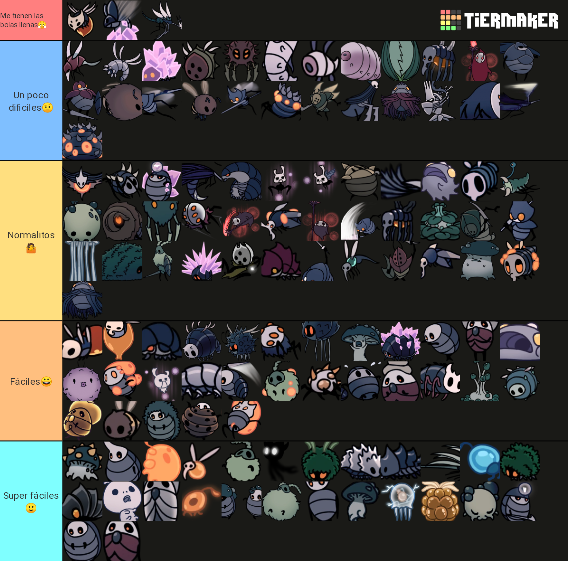 Hollow Knight Killable Non-boss Enemies Tier List (Community Rankings ...