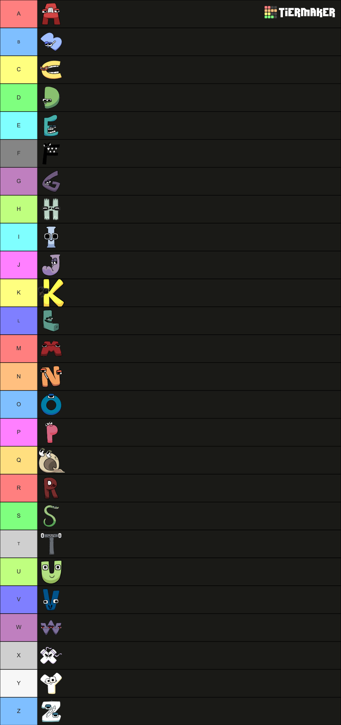 Alphabet Lore Tier List (Community Rankings) - TierMaker