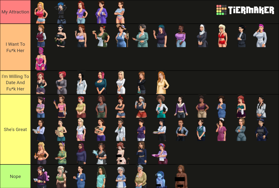 Summertime Saga Female Characters Tier List (Community Rankings ...