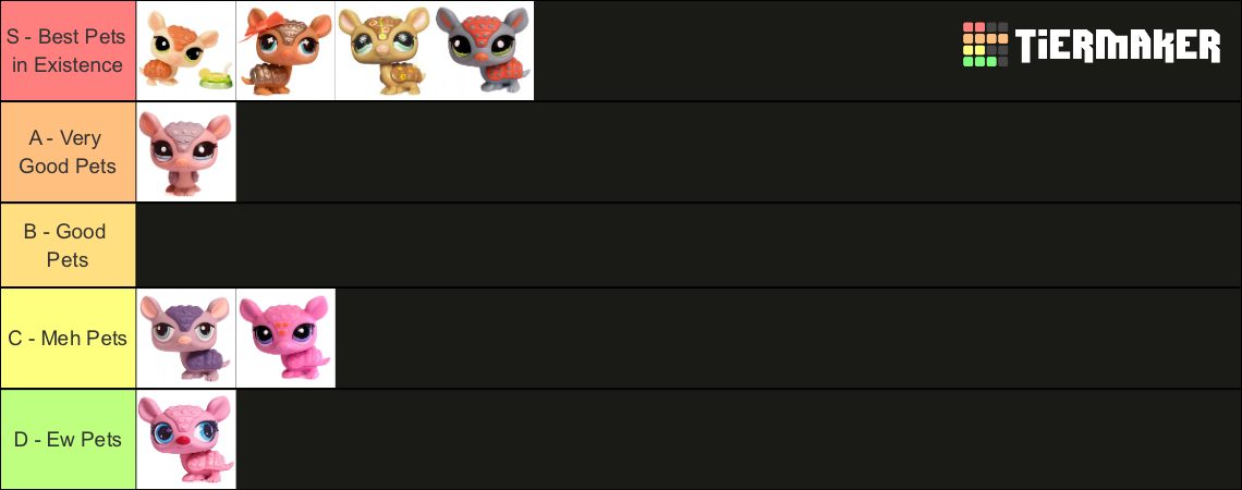 LPS Armadillos Tier List (Community Rankings) - TierMaker