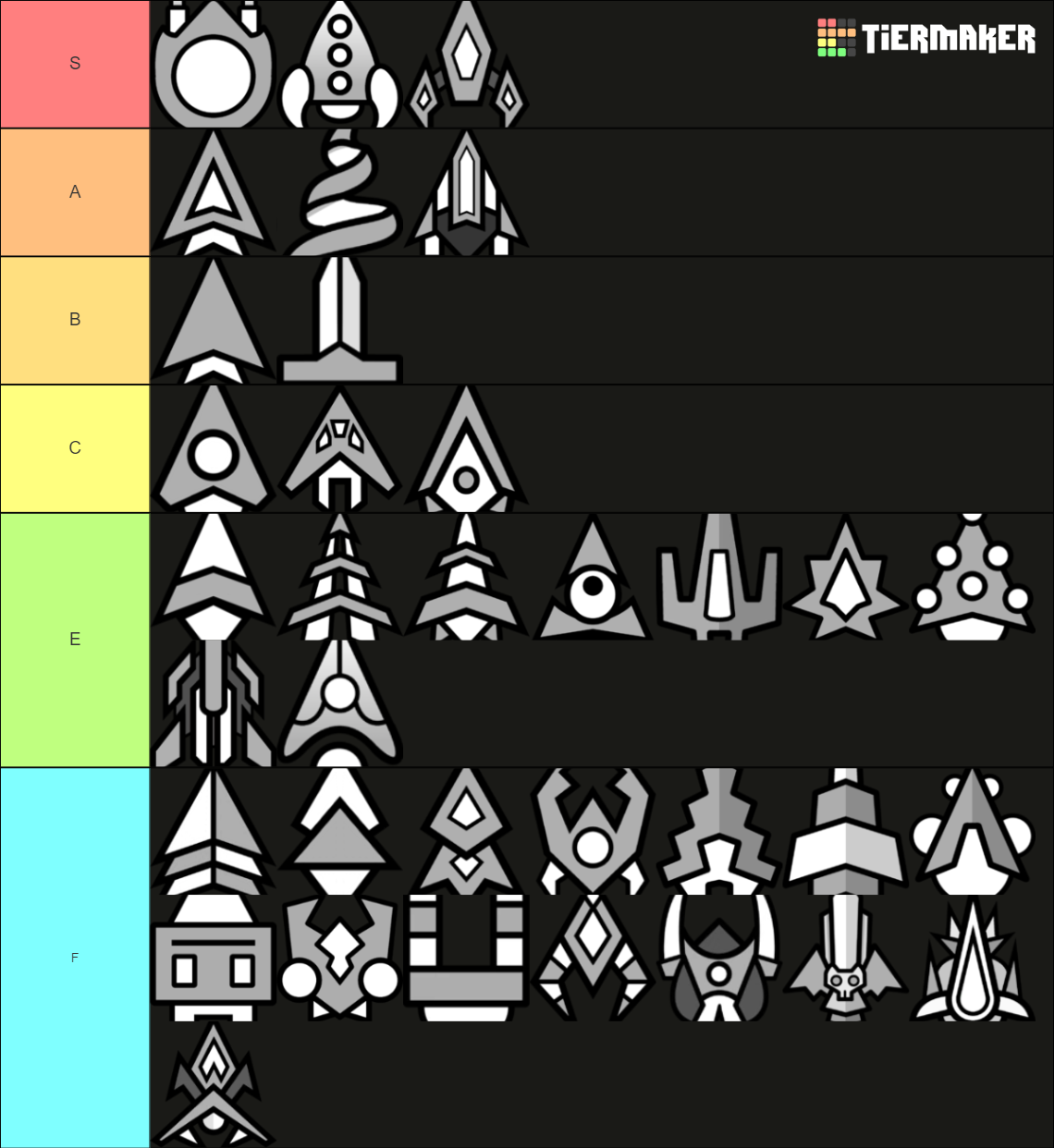 Geometry Dash Waves Tier List (Community Rankings) - TierMaker