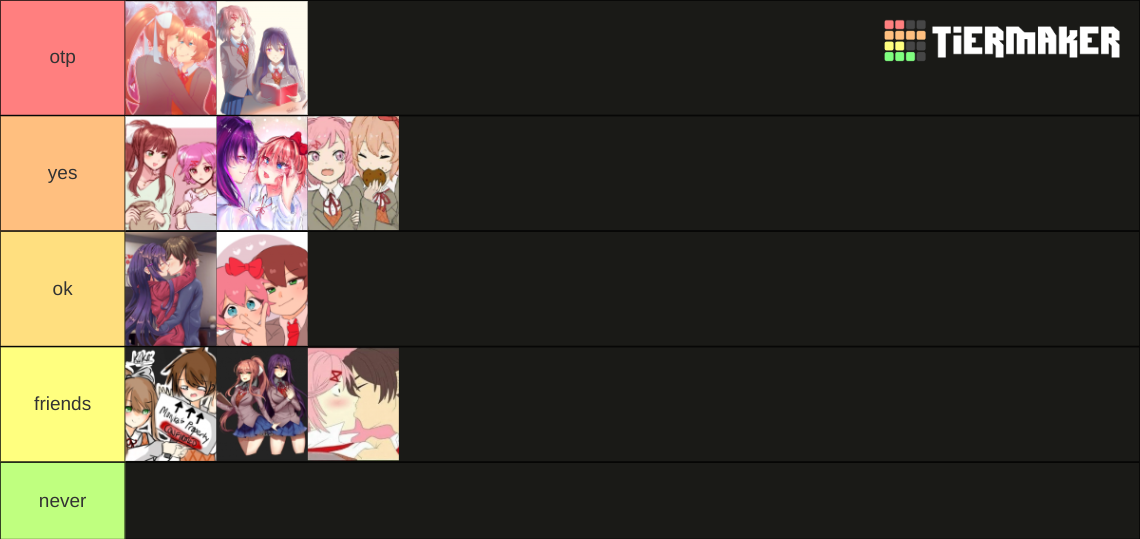 ddlc ship ( doki doki literature club ) Tier List (Community Rankings ...