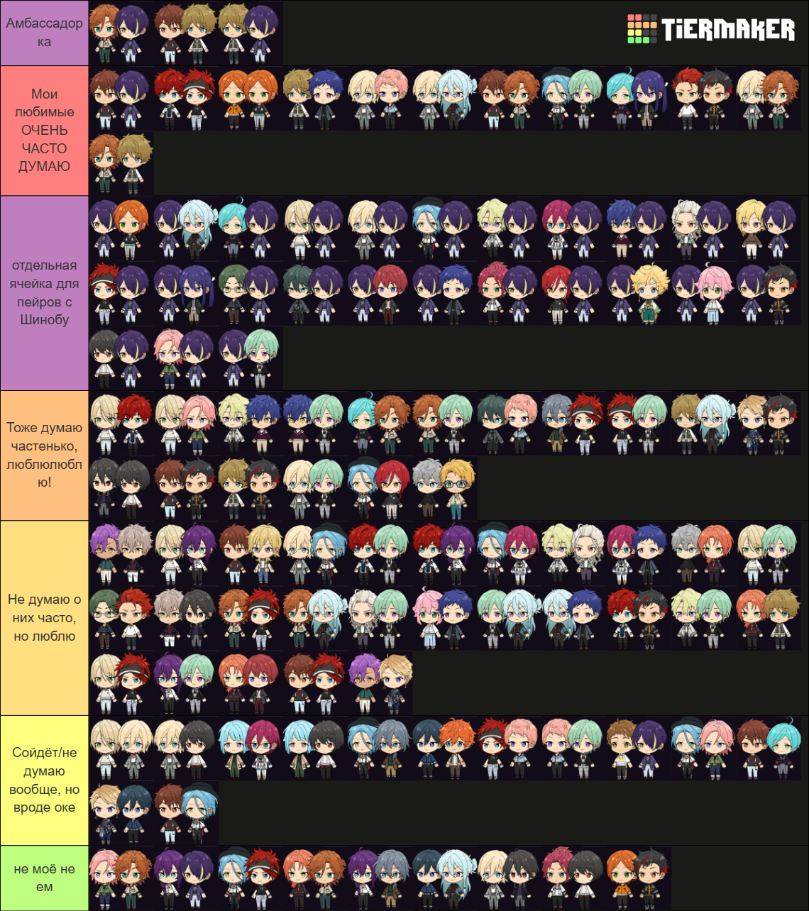 ALL enstars ships(be4 4piece) Tier List (Community Rankings) - TierMaker