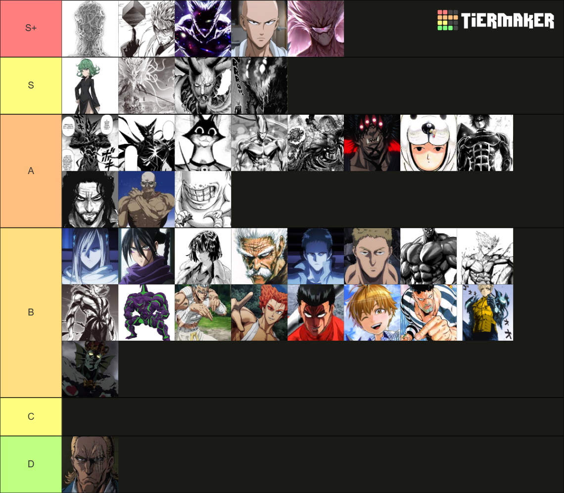 OPM powerful characters Tier List (Community Rankings) - TierMaker